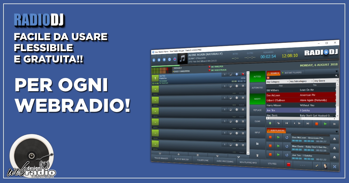 RadioDJ : La Regia gratuita più diffusa tra le WebRadio - Web Radio Design