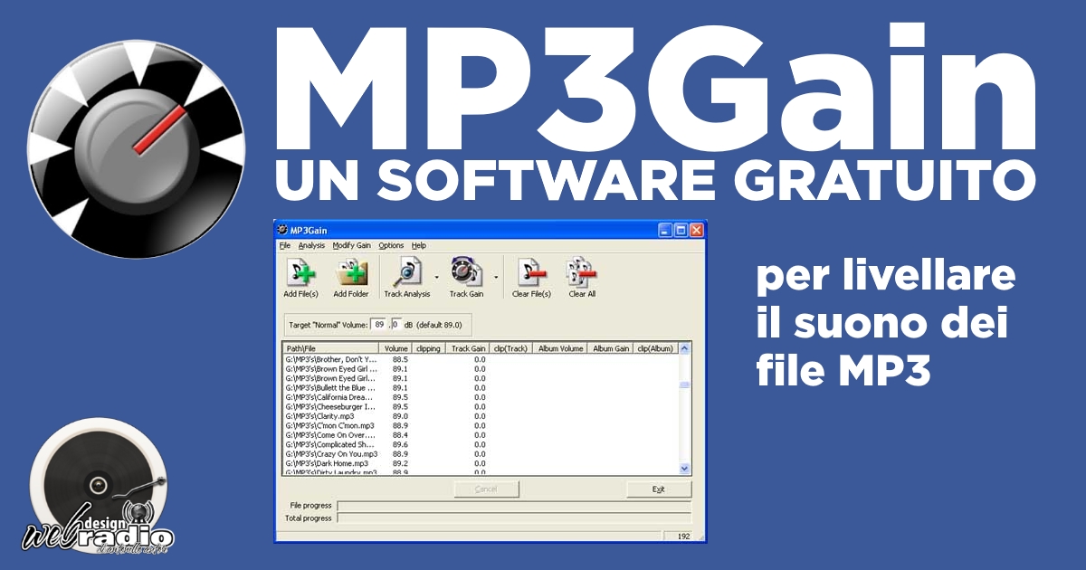 MP3Gain Un Software gratuito per livellare il suono dei file MP3 - Web ...